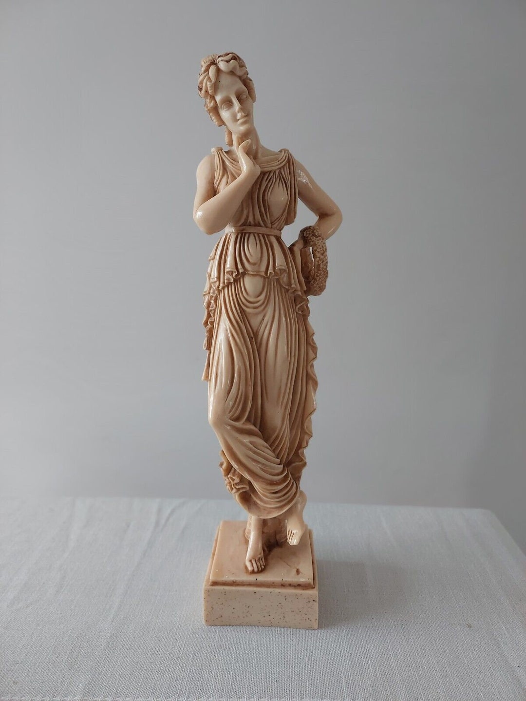 Persephone Goddess of the Underworld Springtime Gold Flower Statue 44cm ...