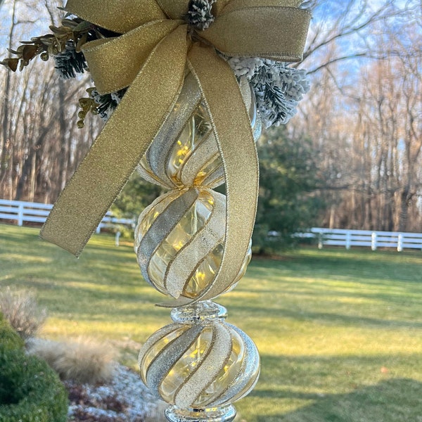 Outdoor Christmas Finials - Etsy
