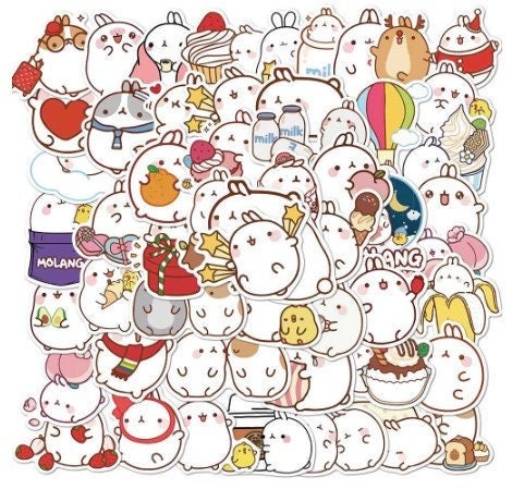 RABBIT STICKER PACK, 10 Random Rabbit Bunny Stickers, Anime Rabbit ...