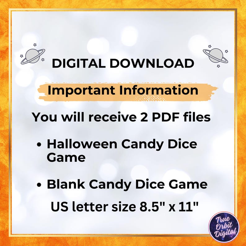 Halloween Game Candy Dice, Halloween Party Games, Family Game Night ...