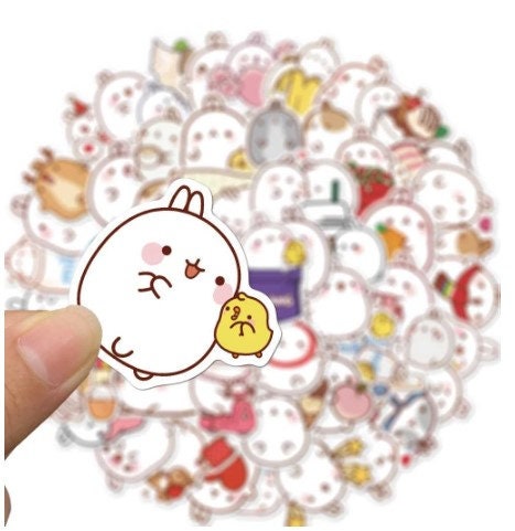 RABBIT STICKER PACK, 10 Random Rabbit Bunny Stickers, Anime Rabbit ...
