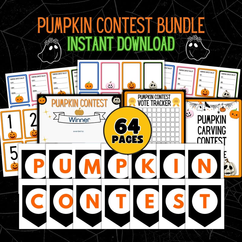 Pumpkin Contest Voting Printables - Etsy