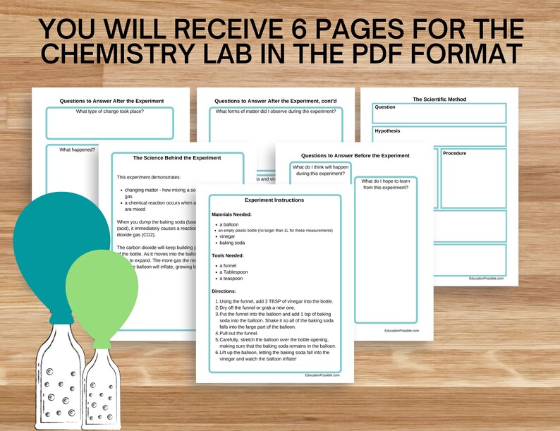 Inflating a Balloon With a Chemical Reaction - Science Experiment ...