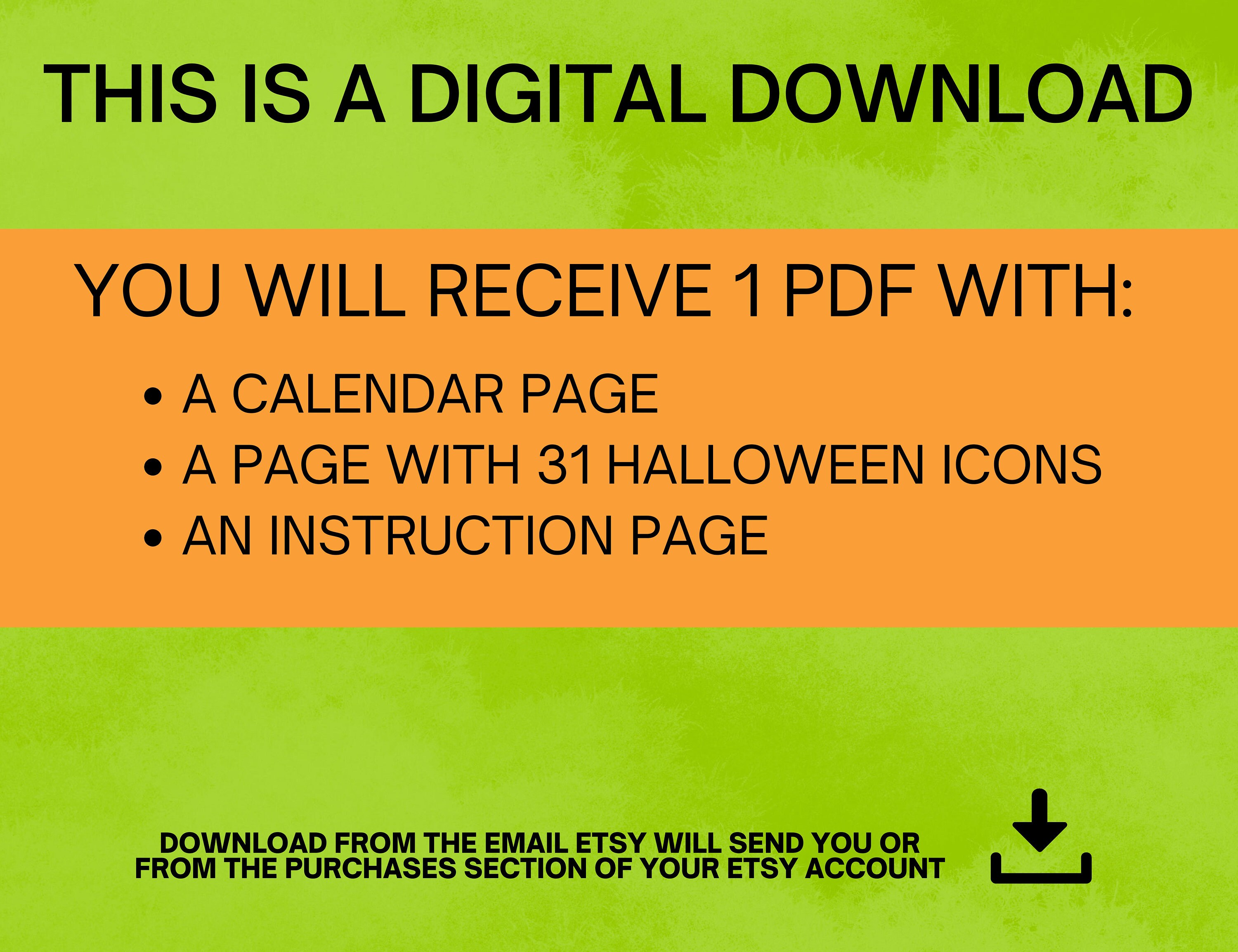 Printable Halloween Countdown - INSTANT DOWNLOAD - Halloween Advent ...