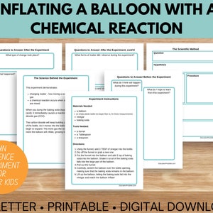 Inflating a Balloon With a Chemical Reaction - Science Experiment ...