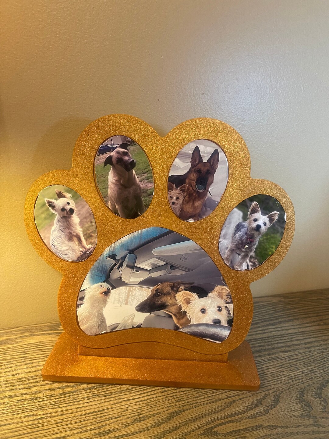 Picture Frame Beautiful Paw Collage for Dog , Cat or Any Furry Friend ...