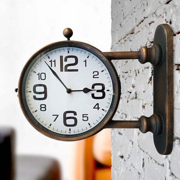 Double Sided Clock - Etsy