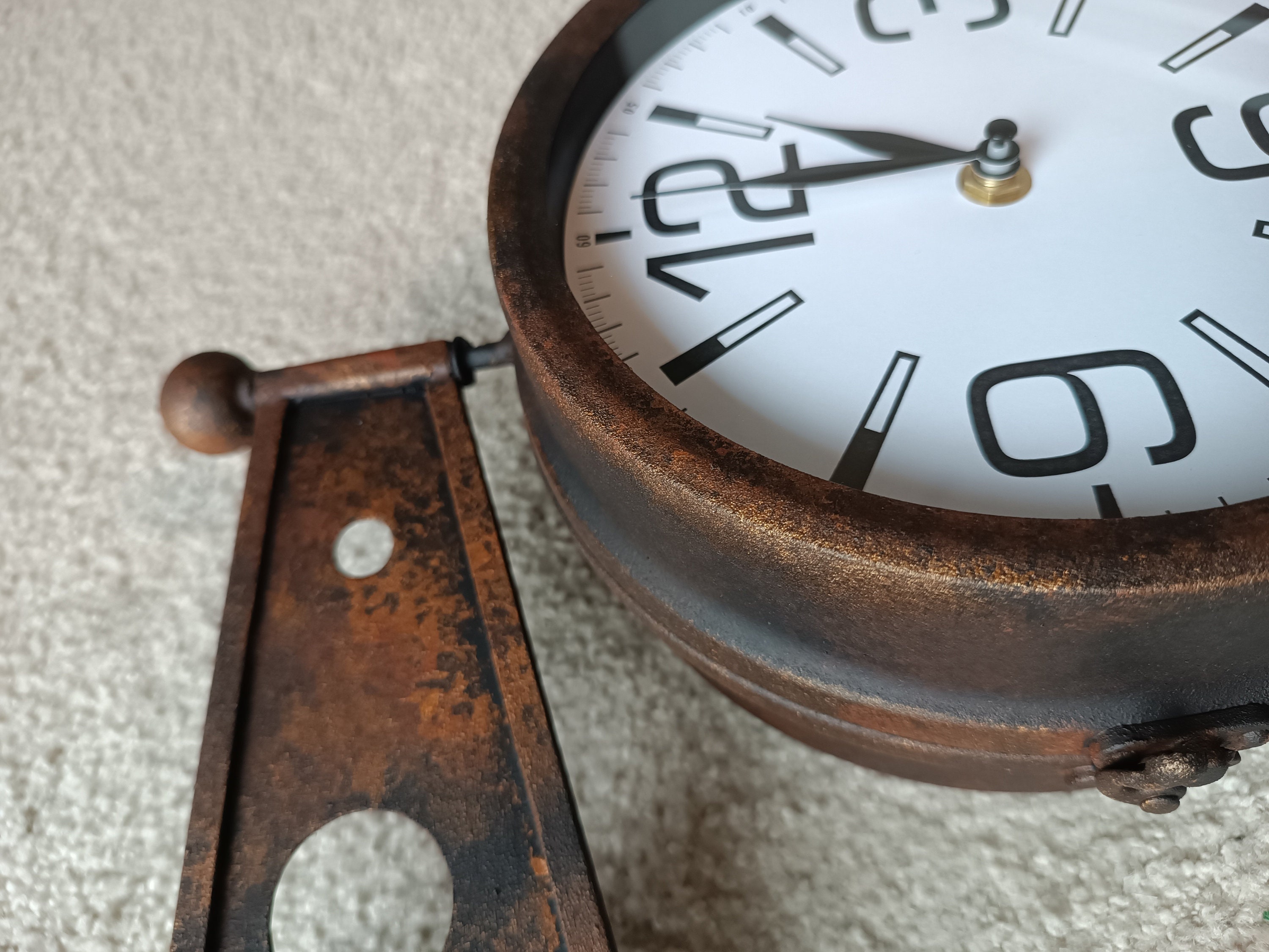 Double-side Retro Station Clock, Industrial, Loft Style. - Etsy