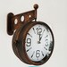 Double-side Retro Station Clock, Industrial, Loft Style. - Etsy