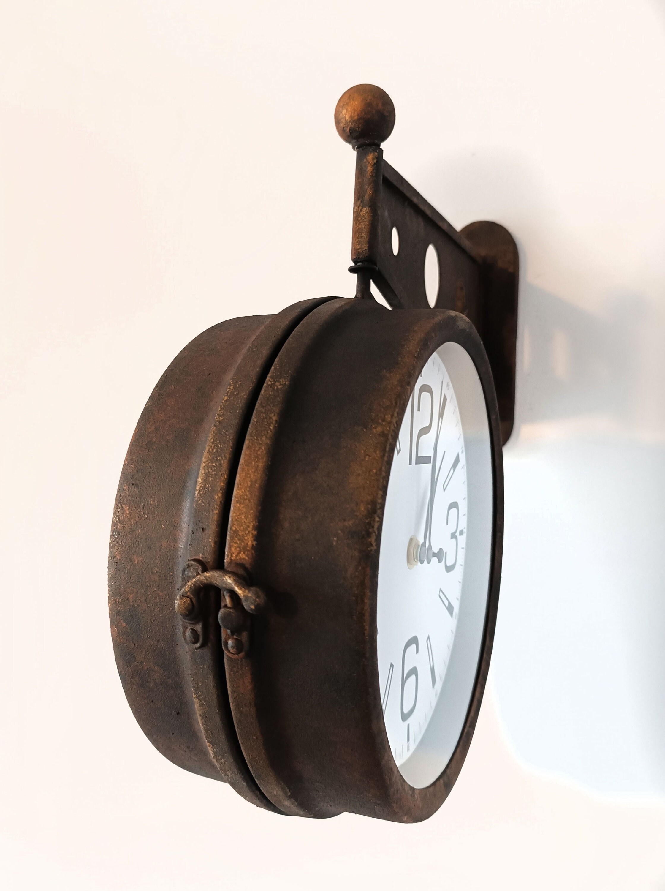 Double-side Retro Station Clock, Industrial, Loft Style. - Etsy