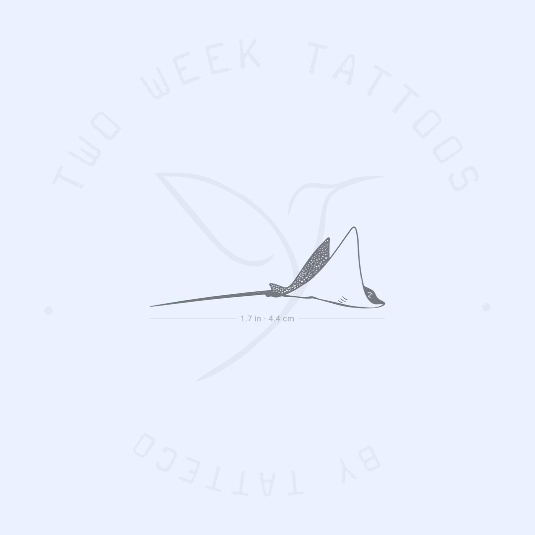 Spotted Manta Ray Semi-permanent Tattoo (set of 2) - Etsy