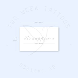 Unstoppable Semi-permanent 2-week Tattoo (set of 2) - Etsy