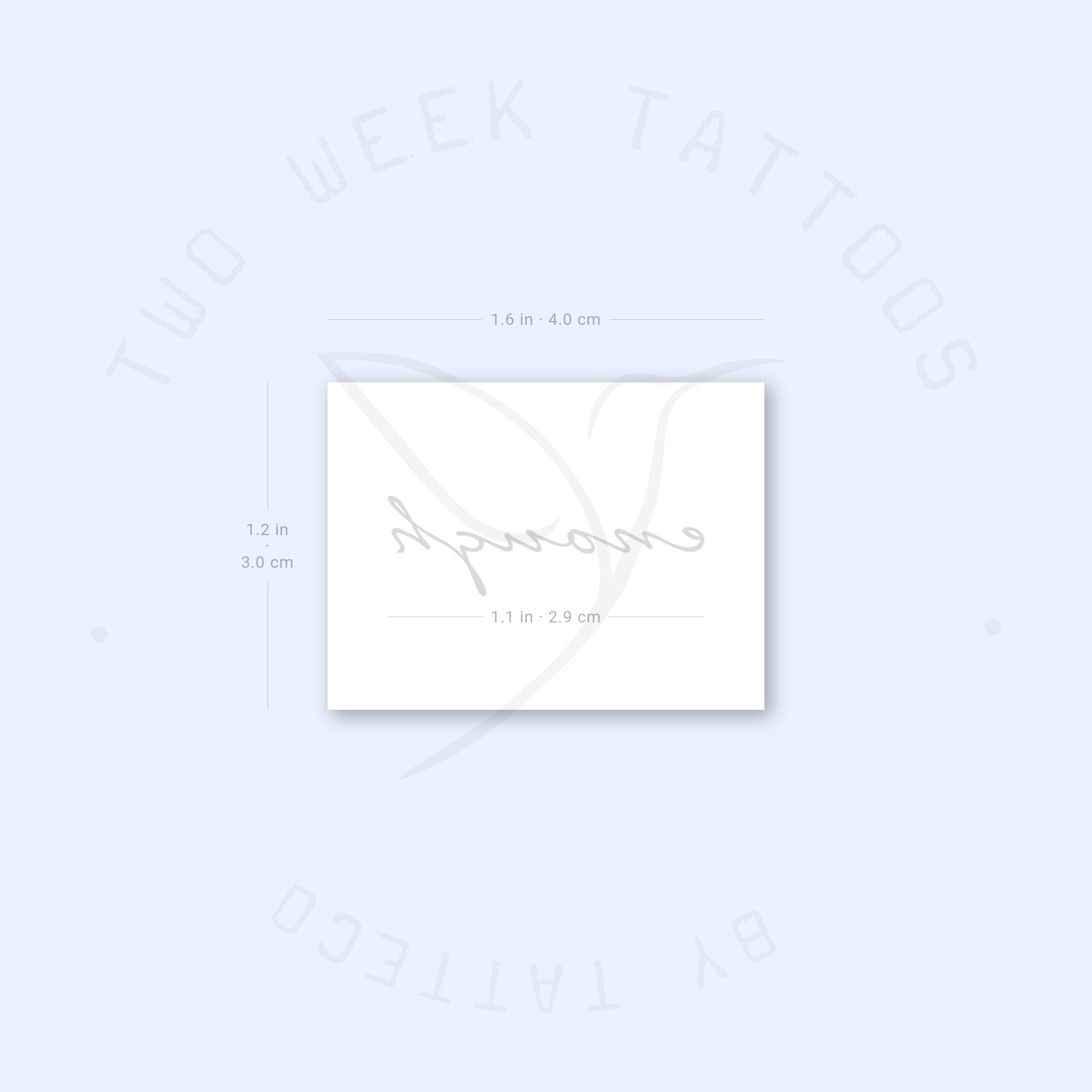 Enough Semi-permanent 2-week Tattoo set of 2 - Etsy