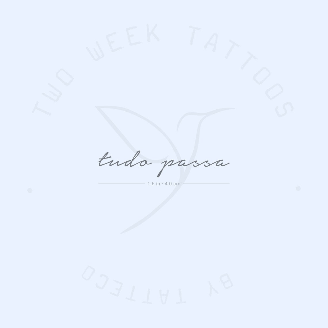 Tudo Passa Semi-permanent Tattoo (set of 2) - Etsy