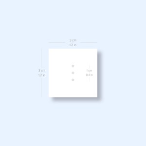 Three Tiny Dots Semi-permanent 2-week Tattoo (set of 2) - Etsy