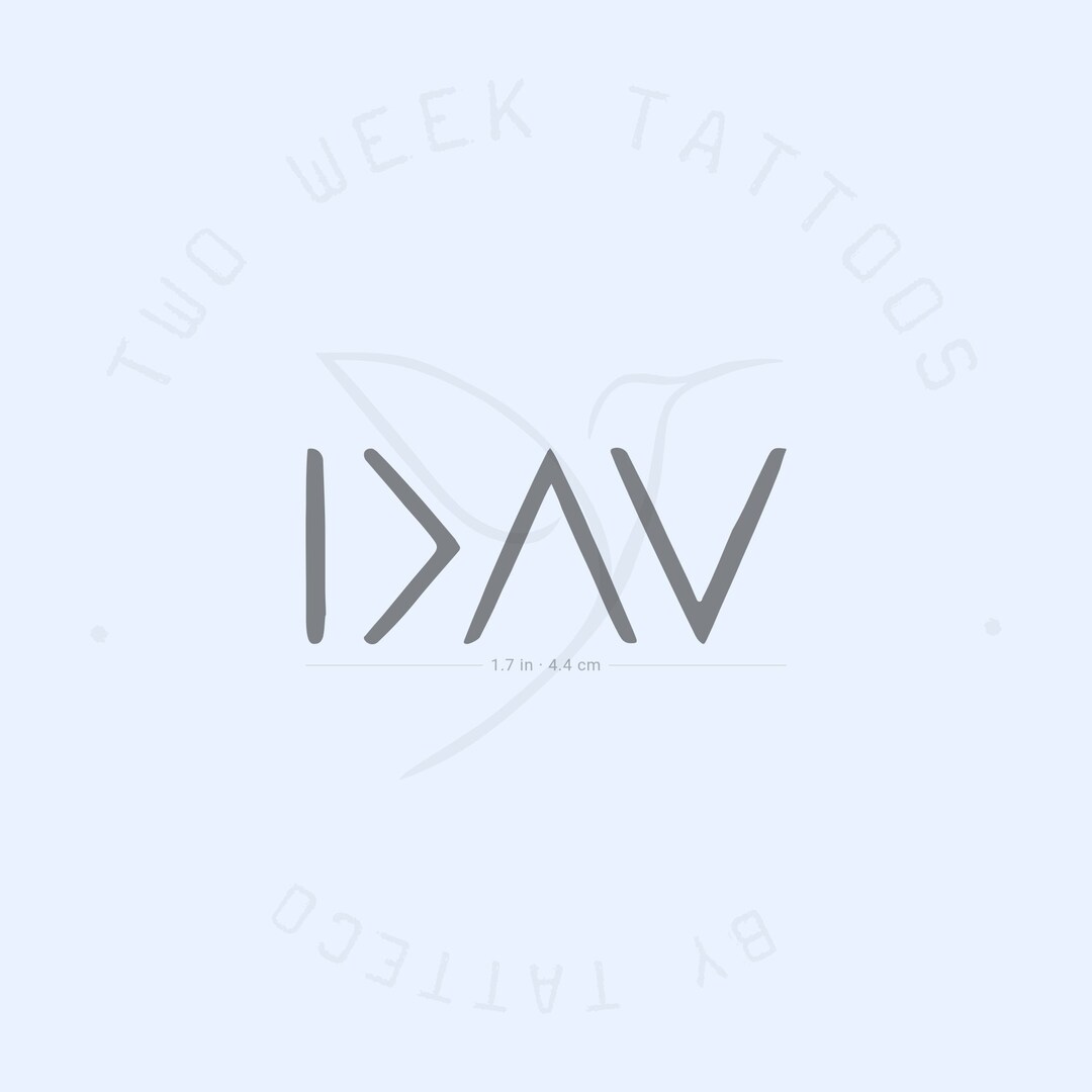 I Am Greater Than My Highs and Lows Symbol Semi-permanent - Etsy