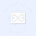 Double Infinity Heart Semi-permanent Tattoo set of 2 - Etsy