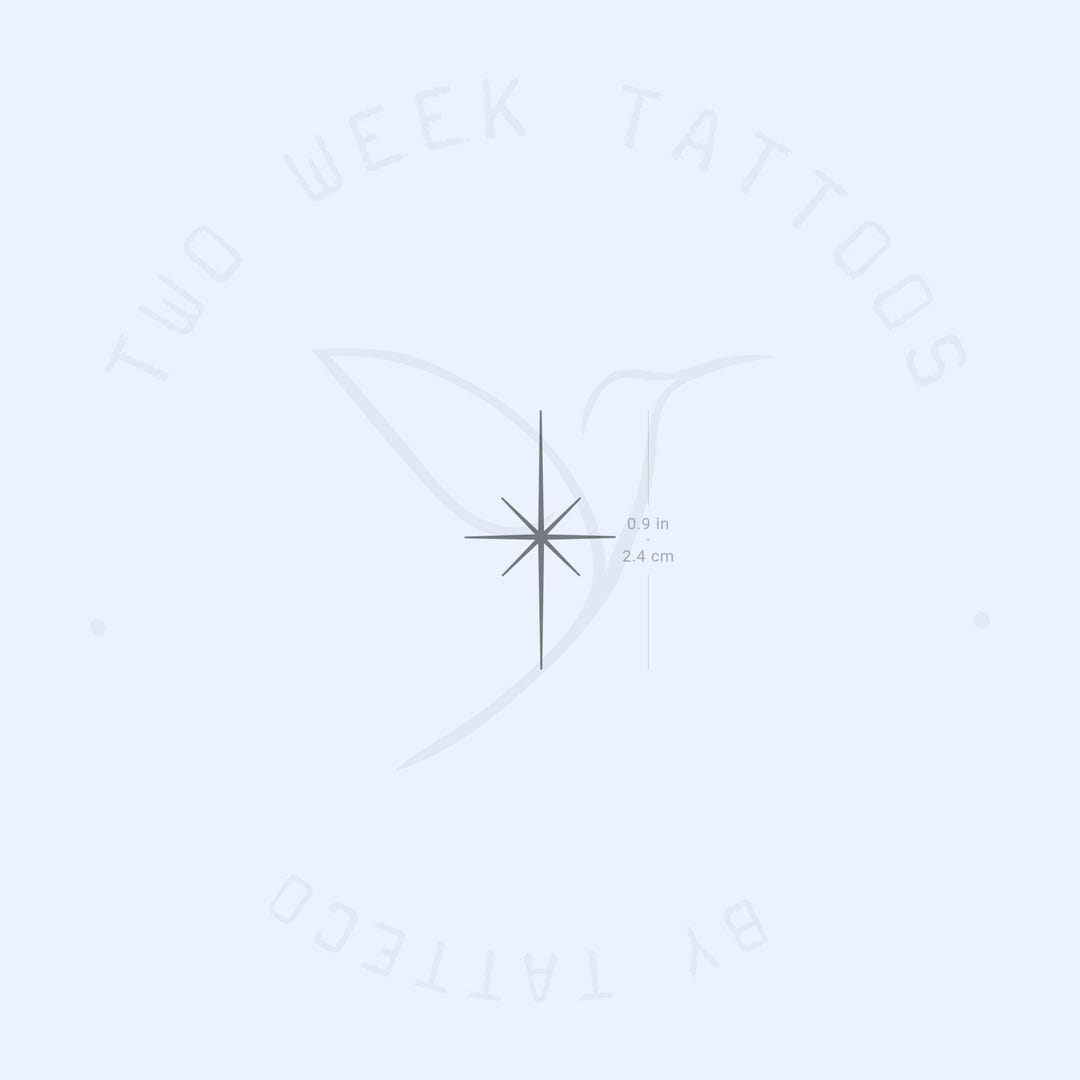 Little North Star Semi-permanent Tattoo (set of 2) - Etsy