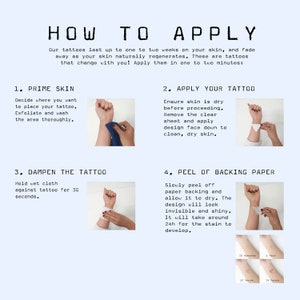 Double Infinity Heart Semi-permanent Tattoo set of 2 - Etsy