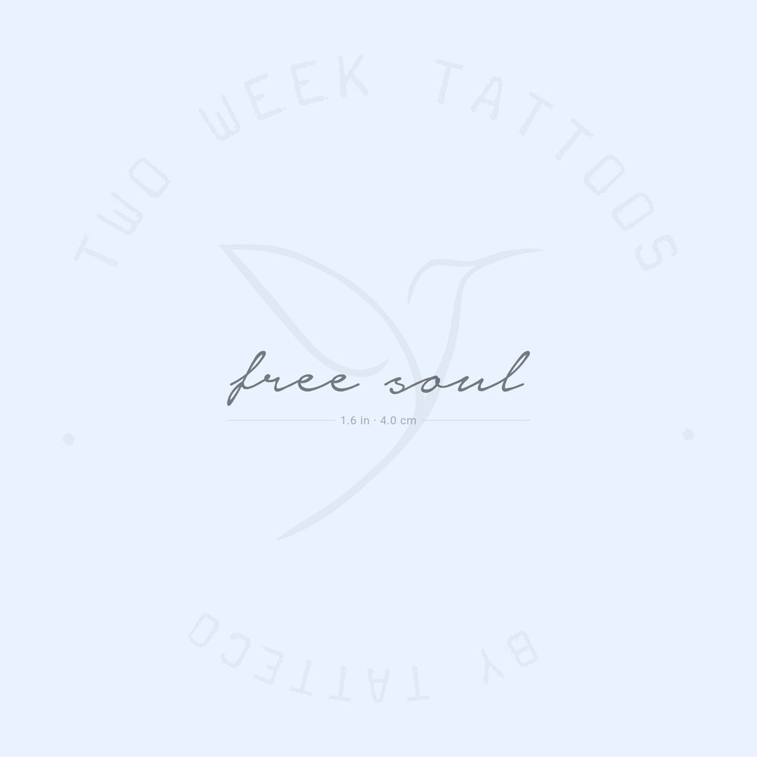 Free Soul Semi-permanent 2-week Tattoo set of 2 - Etsy