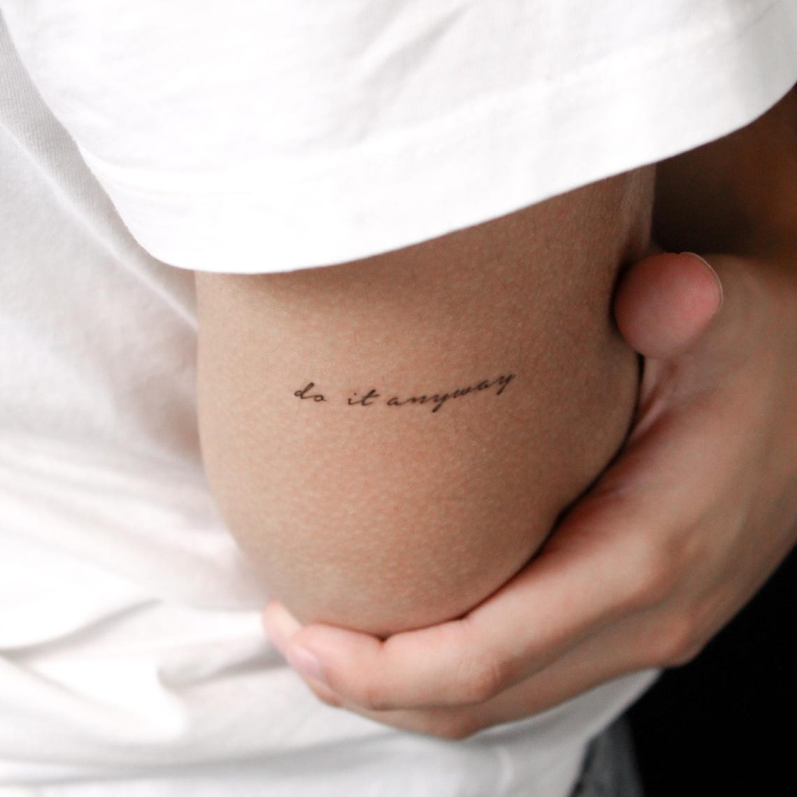 Do It Anyway Semi-permanent Tattoo (set of 2) - Etsy