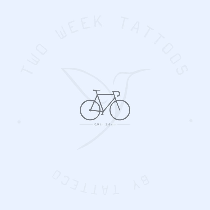 Small Bike Semi-permanent 2-week Tattoo (set of 2) - Etsy