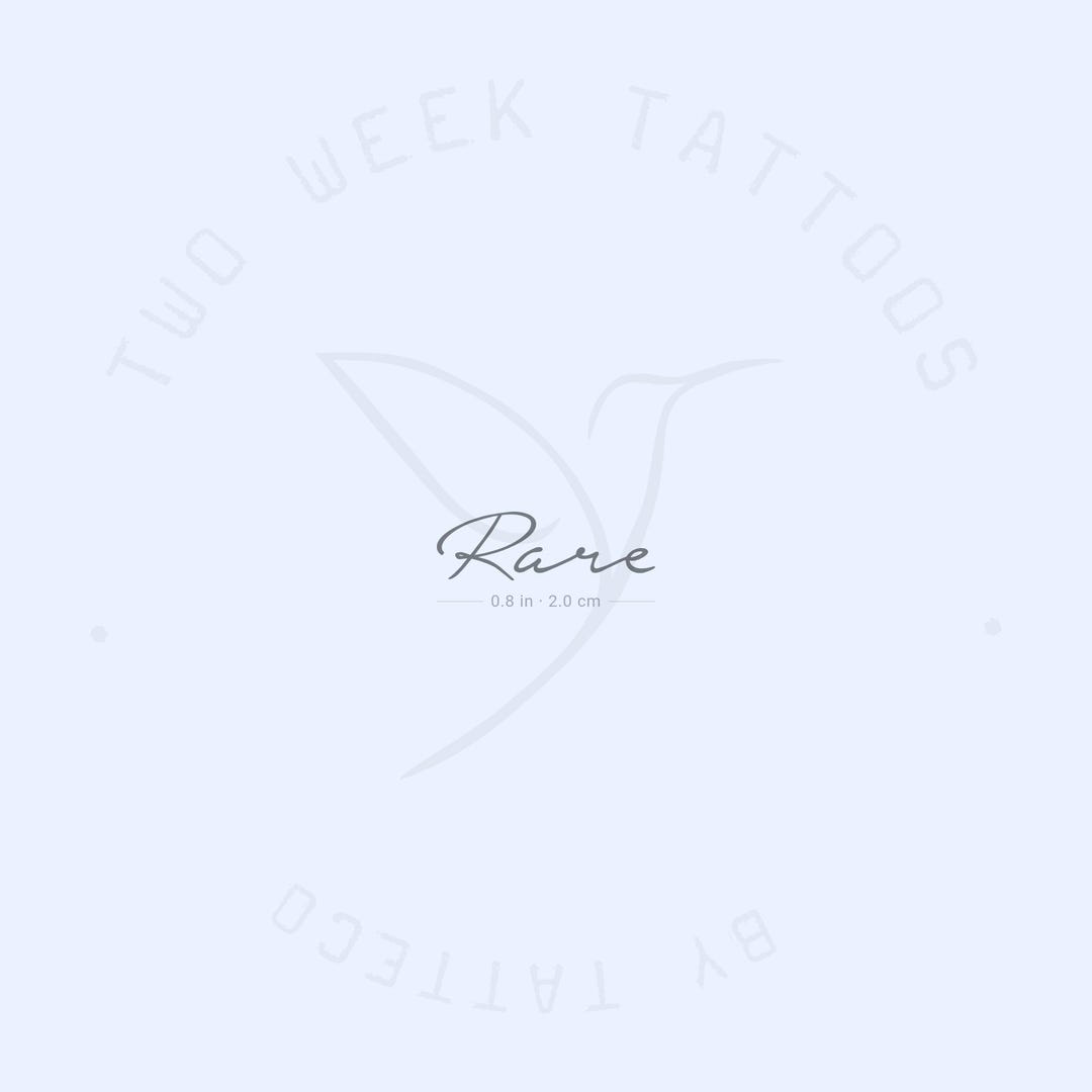 Rare Semi-permanent Tattoo (set of 2) - Etsy