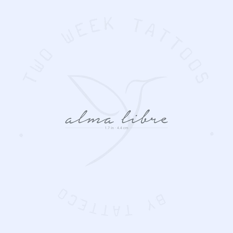 Alma Libre Semi-permanent Tattoo set of 2 - Etsy