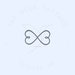 Double Infinity Heart Semi-permanent Tattoo set of 2 - Etsy