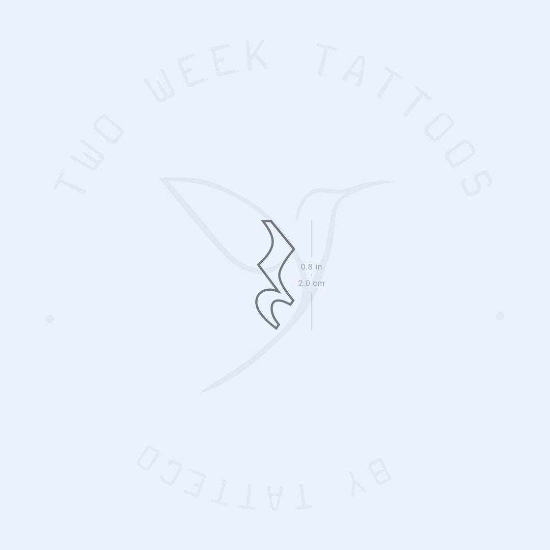 Fine Line Crotchet Rest Semi-permanent Tattoo set of 2 - Etsy