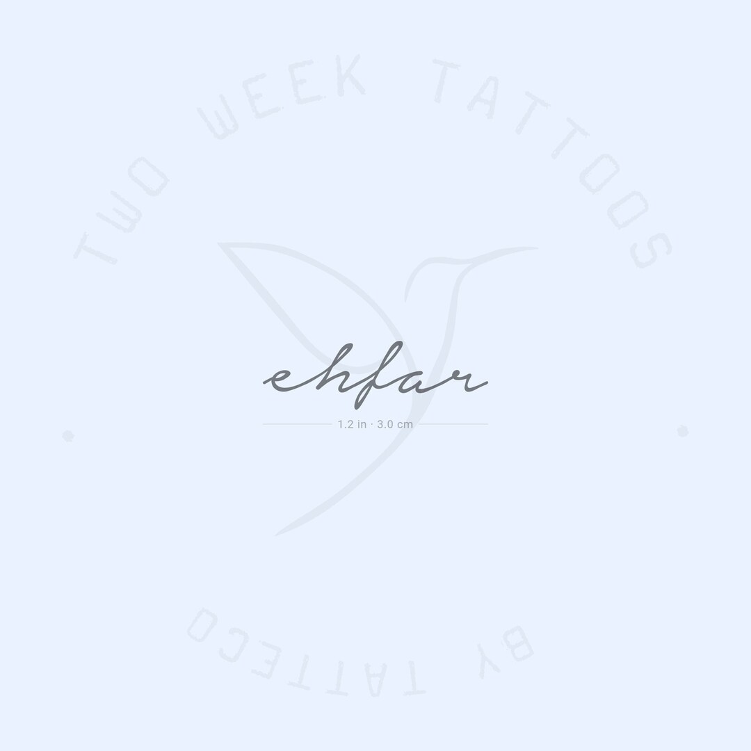 Ehfar Semi-permanent Tattoo (set of 2) - Etsy