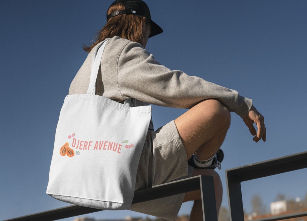 Djerf Avenue Inspired Fruit Design Tote - Etsy