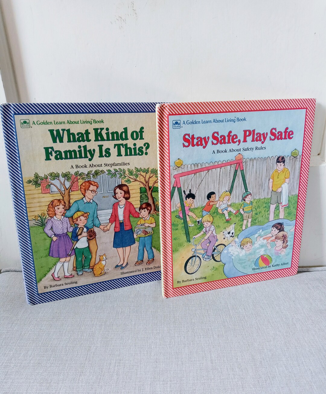 Set of 2 Vintage Golden Learn About Living Stay Safe, Play Safe and ...