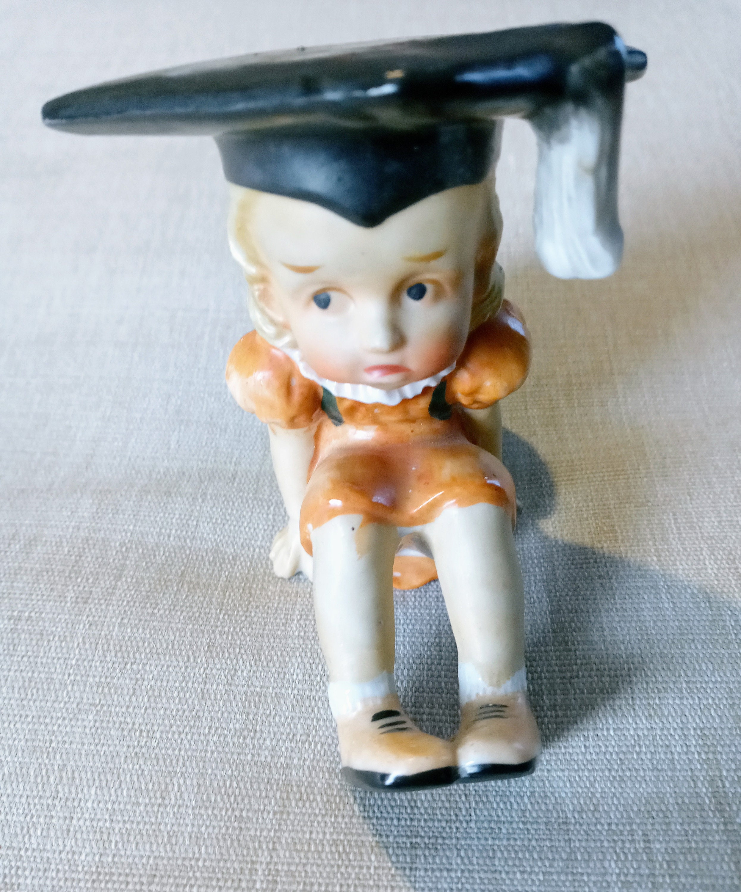 RARE Pouting Graduate Girl Vintage Graduation Gift School Japan ...