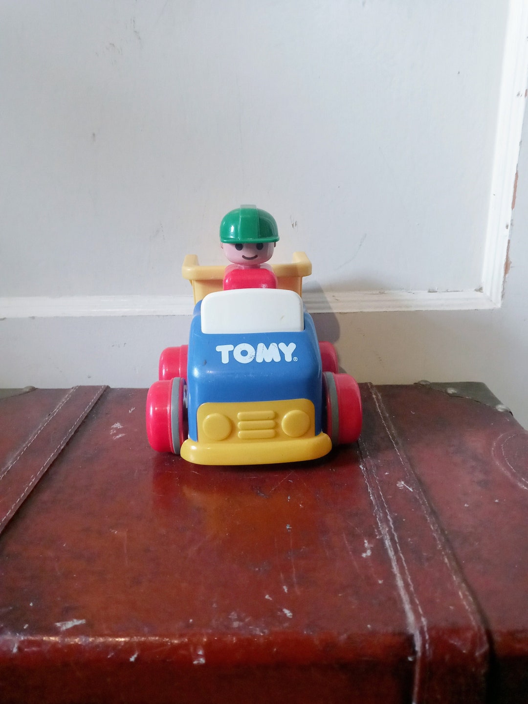 Vintage 1991 TOMY Push N Go Plastic Dump Truck Toy Car With Man - Etsy