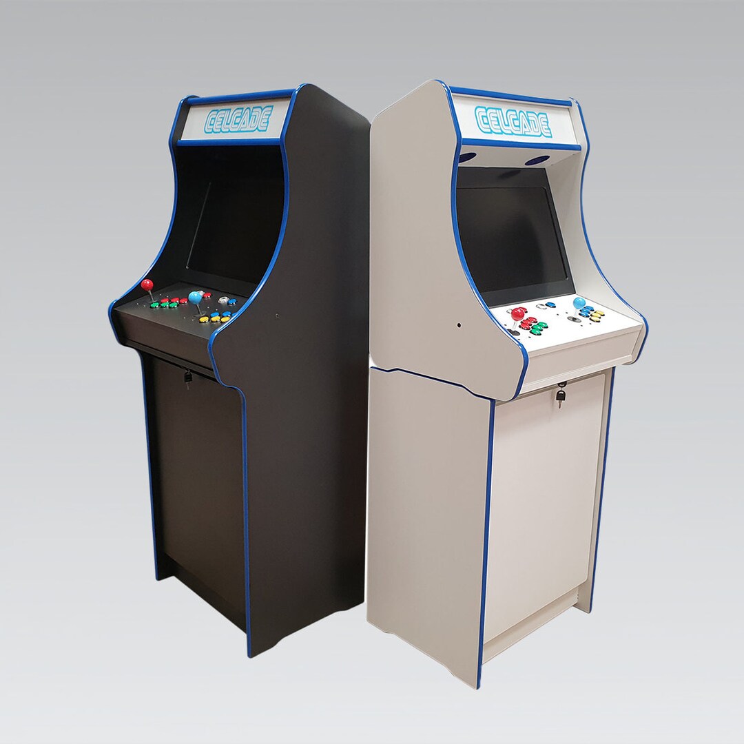 2 Player Arcade Machine Floorstanding 24LCD Screen Ready to Play 18mm ...