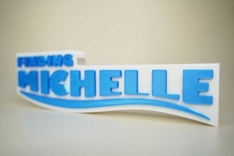 Custom Finding Nemo Style Name Plate: 3D Printed Desk Sign - Etsy