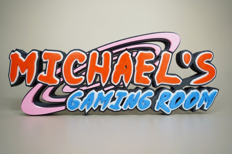 Custom Anime Style 3D Printed Name Plate: Personalized Desk Sign - Etsy ...