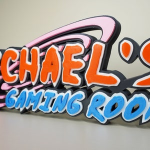 Custom Anime Style Logo, Personalised Name Plate, Desk Sign, Gift for ...