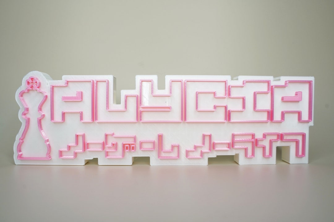 Custom No Game No Life Style 3D Printed Name Plate - Etsy