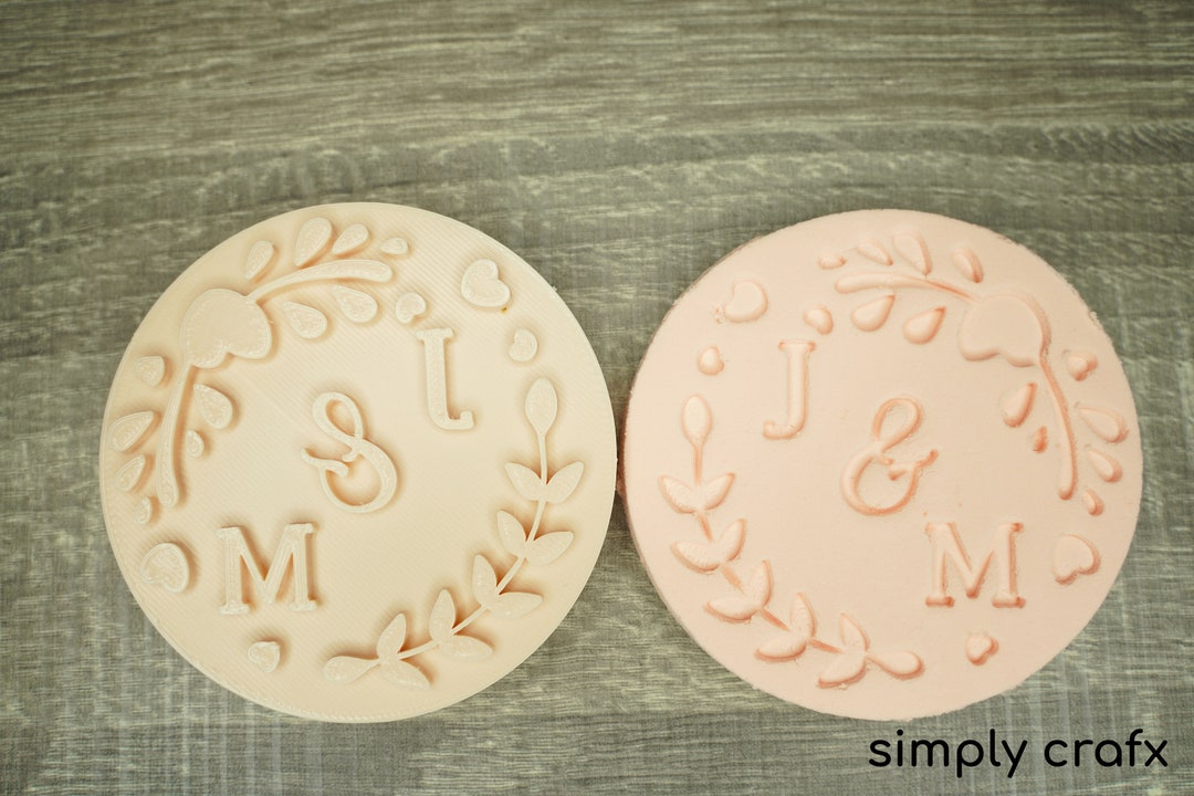 Custom Initials Cookie Cutter Design #5 | Fondant Cutter Stamp ...