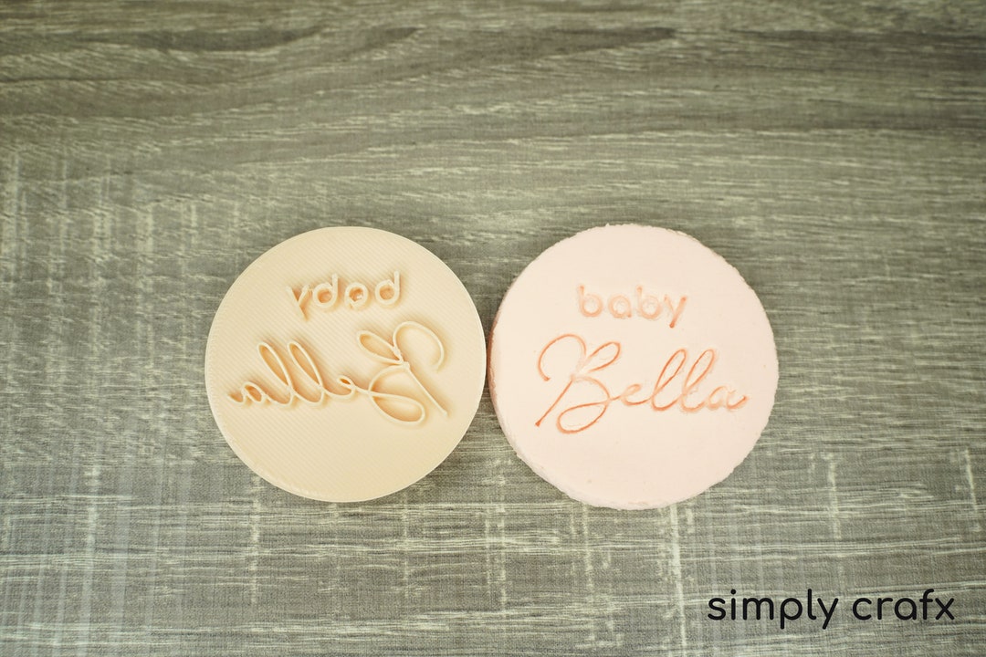 Custom Baby Name Cookie Cutter: 3D Printed Fondant Stamp - Etsy