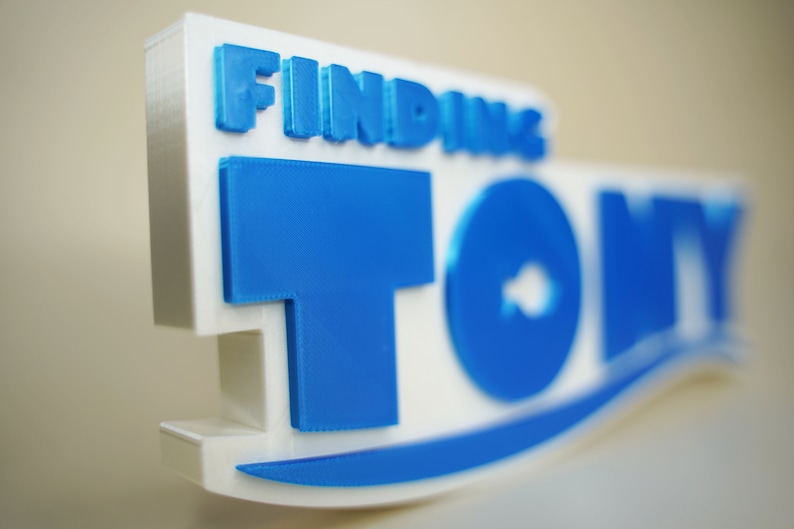 Custom Finding Nemo Style Name Plate: 3D Printed Desk Sign - Etsy