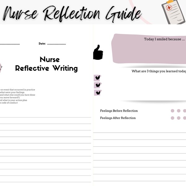 Nurse Reflection TEMPLATE for Student & Qualified Nurses Clinical ...