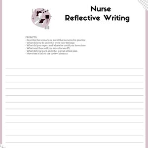 Nurse Reflection TEMPLATE | for Student & Qualified Nurses | Clinical ...