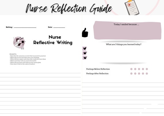Nurse Reflection TEMPLATE for Student & Qualified Nurses | Etsy UK