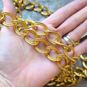 WIDE Gold Plated Chain Miriam Haskell Revival Chain ~ Plated Haskell ...
