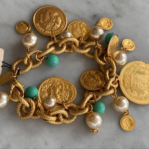 Miriam Haskell Reproduction PAIR of Coins, One Pair, 1780 Austria ...
