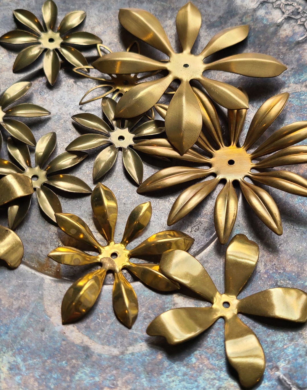 Destash Mid Century Modern Brass Flower Creativity Kit for Creatives ...