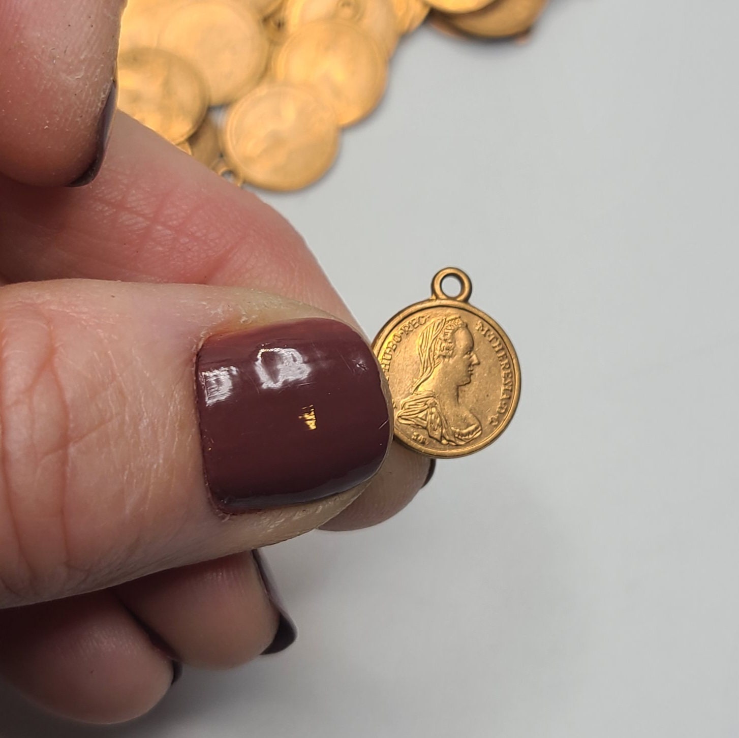 Miriam Haskell Reproduction PAIR of Coins, One Pair, 1780 Austria ...